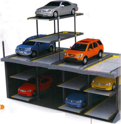 China Automated Capacity Multiple Cars Puzzle Parking System With 1 Year Warranty for sale