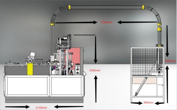 Quality Fully Automatic Paper Cup Making Machine 70-90pcs/M Easy To Operate 380V 50Hz for sale