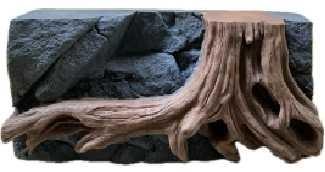 Cina PU Vivarium Rock Background con simulato Rock And Stump Mash Up Board in vendita