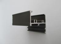 China Black Aluminum Window Frame Extrusions 6063 T5 Abrasion Resistant 20 Micron Anodized for sale