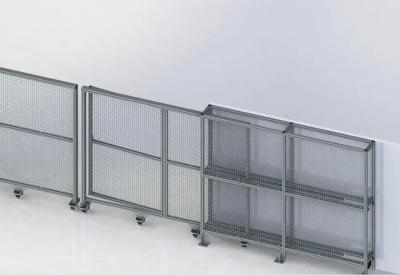 Cina Cavo industriale di alluminio saldato espulso Mesh Fence 6063 di profilo - T5 in vendita