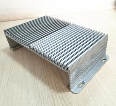 China Factory supply black anodized aluminum extrusion heatpipe heatsink for sale