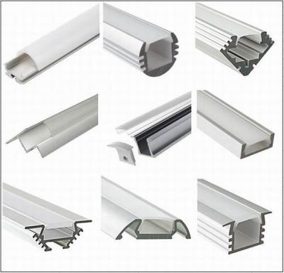 Cina Quadrato d'argento di Matt/profili di alluminio anodizzati rotondi del LED per la struttura del LED in vendita