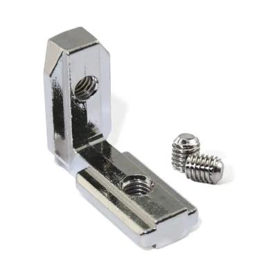 Cina T V slot accessori L forma 90 gradi all'interno nascosto bracket angolo 4040 con viti Grub in vendita
