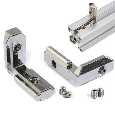 Cina T V slot accessori L forma 90 gradi all'interno nascosto bracket angolo 4040 con viti Grub in vendita