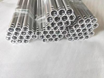 China 7005 T5 Aluminum Alloy Round Tube  for Tent with Drilling Holes and Punching for sale
