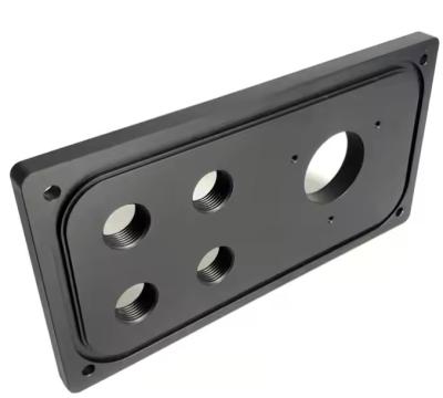 Cina Placca di tenuta in alluminio nero anodizzato su misura con macchine CNC in vendita