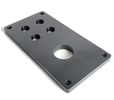 Cina Placca di tenuta in alluminio nero anodizzato su misura con macchine CNC in vendita