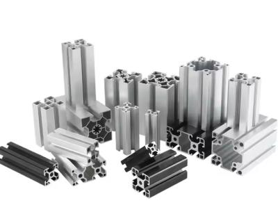 China Gepersonaliseerde industriële aluminium extrusie profiel frame 4080 4040 T slot geextrudeerd aluminium profiel voor robot machine systeem Te koop