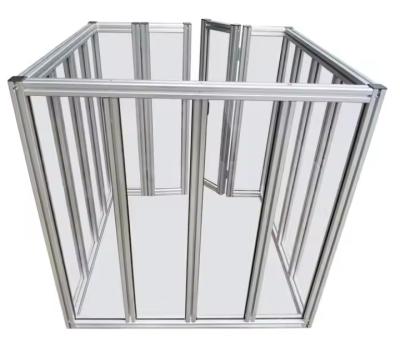 China Gepersonaliseerde industriële aluminium extrusie profiel frame 4080 4040 T slot geextrudeerd aluminium profiel voor robot machine systeem Te koop