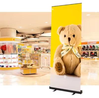 China Portable Double-Sided Roll-Up Banner Display Lightweight Aluminum Frame for Trade Shows Events & Promotions for sale