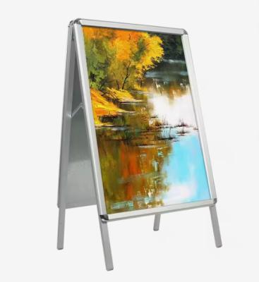 China Custom Cheap Aluminum Double Side a Frame Sign A1 Trade Show Poster Display Stand for sale