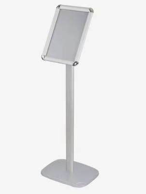 China A4 Floor Standing Poster Stand With Square Base Advertising Menu Board for sale