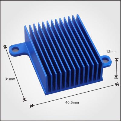 Chine Concevez le profil en fonction du client a expulsé les profils en aluminium de radiateur 40mm avec le bleu anodisé à vendre