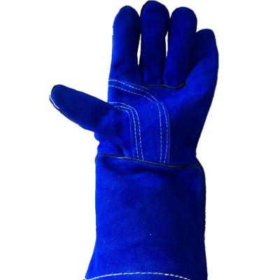 China Split Leather Welding Glove Welder Metalwork Soldering Protective Gloves Tool for sale