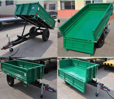 China Agricultural small tractor 4 wheel farm trailer for sale for sale