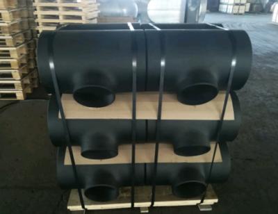 China SCH30 Bevel Carbon Steel Pipe Tee Balck Painting Galvanized Pipe Fitting for sale