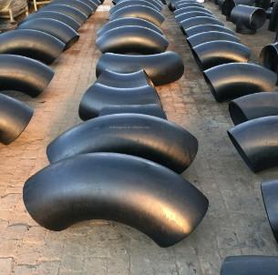 中国 長い半径の炭素鋼の管の肘A234 WPB 90の程度SCH40 販売のため
