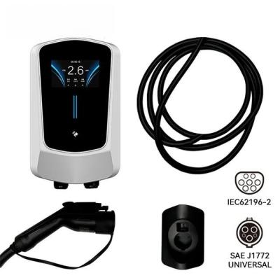 China IP66 LED Display Wall EV Charger 32A Home Charging Unit OEM ODM for sale