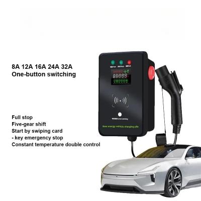 China Van het LEIDENE de Kabel Muur Opgezette EV Vertoningsscherm 7kw 5m het Laden Post Enig Kanon Te koop