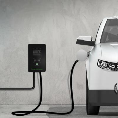 Cina Singolo supporto della parete di Chargepoint del caricatore dell'automobile dell'indicatore 40A della pistola LED che Swiping carta in vendita