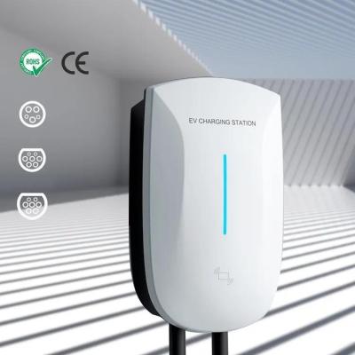 China Niveau 2 het Laden van 7kw 11kw 22kw Punt	Snelle Muur Opgezette EV-het Laden Post LEIDENE Indicator Te koop