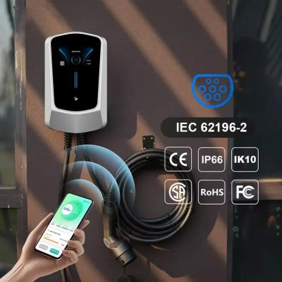 China Colonna montata tipo 1 tipo 2 Ev Wall Box Charger UV resistente for sale