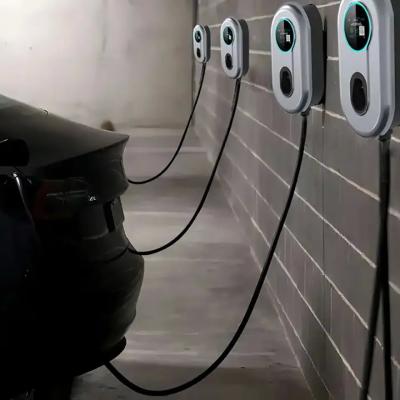 Cina 3 fasi 400v Tipo 2 caricabatterie elettriche a corrente alternata Wifi carica corrente regolabile in vendita