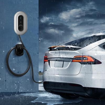 Cina 7kw 11kw 22kw schermo LCD a 3 fasi Tipo 2 caricabatterie per veicoli elettrici in vendita