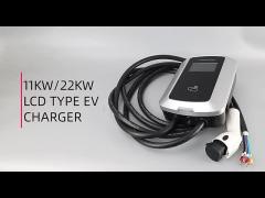 32A 3 Phase App Control Bluetooth Wall Mounted EV Charging Station For Home