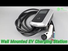 Fast Wall Mounted EV Charging Station 32A Type1 Household For Automotive