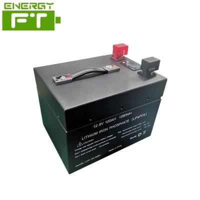 China FTenergy 100Ah 12V LiFePO4 Deep Cycle Solar Battery  for sale