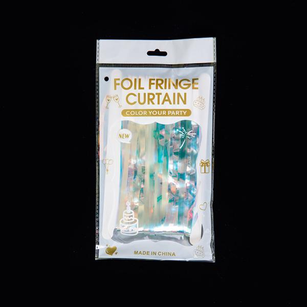 Quality Metallic Foil Fringe Curtain 100*200cm Tinsel Backdrop Party Decoration for sale