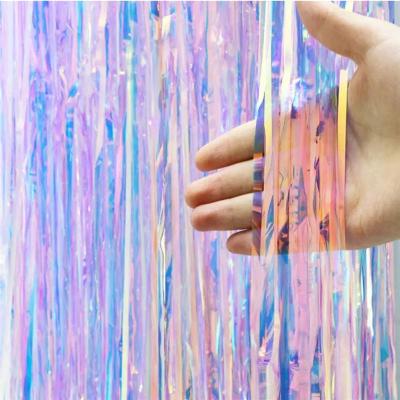 Cina 200*100cm Cornice di Tinsel Appesa Cornice di Folia Viola Decorazione domestica in vendita
