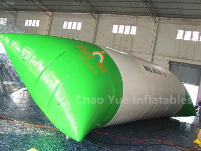 China Commercial Grade White Green 0.6mm PVC Tarpaulin Inflatable Water Blob for water tower for sale