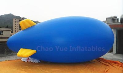 China 4M Blue Inflatable Helium Blimp for advertising for sale
