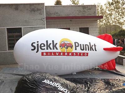 China 4M Inflatable Helium Blimp with Free Logo Printing for sale