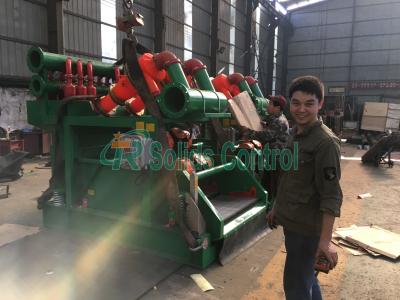 Cina pulitore dei fanghi di perforazione del giacimento di petrolio 240m3/H con 2 Desander/12 cicloni dello sfangatore in vendita