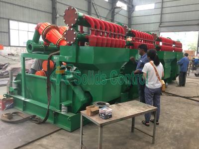 Cina pulitore dei fanghi di perforazione del giacimento di petrolio 240m3/H con 2 Desander/12 cicloni dello sfangatore in vendita