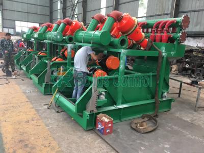 Cina pulitore dei fanghi di perforazione del giacimento di petrolio 240m3/H con 2 Desander/12 cicloni dello sfangatore in vendita