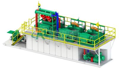 Cina Norma di api trattamento dei fanghi di perforazione di 200 gal/mn e sistema di disposizione con 4 idrocicloni in vendita