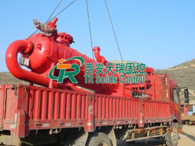 China Oilfield Drilling Solids Control Equipment Mud Gas Separator 2200*2200*6634mm for sale
