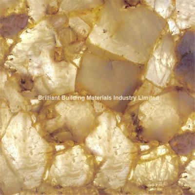 China Backlit White Rock Crystal Semiprecious Stone for sale