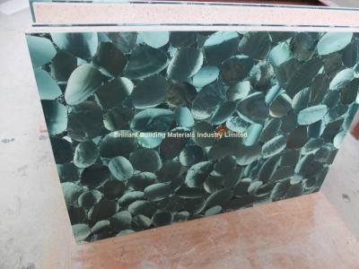 China Semiprecious Stone Lotus Green Slab for sale
