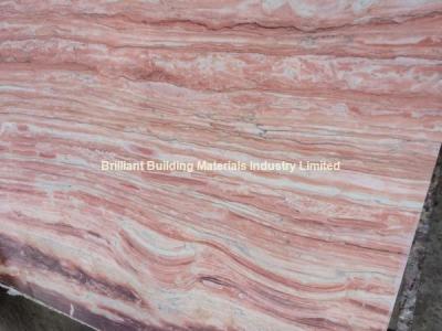 China Pink Veins Marble Slab, Natural Pink Marble Slab for sale