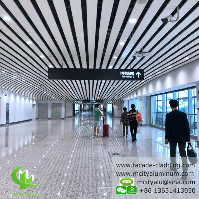 Cina Pre dipinga le mattonelle di alluminio del soffitto, lunghezza massima di alluminio esteriore dei pannelli per soffitti 6000mm in vendita