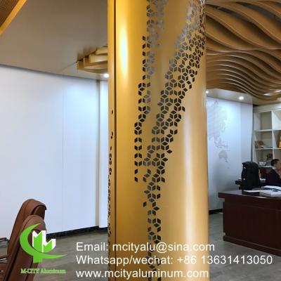 Cina Coperture di colonna di alluminio di piegamento del metallo, decorazione di alluminio della facciata di spessore del rivestimento 2.5mm della colonna in vendita