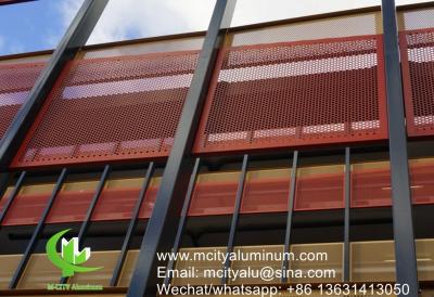 China Aluminum building cladding perforated facade metal sheet punched for sale