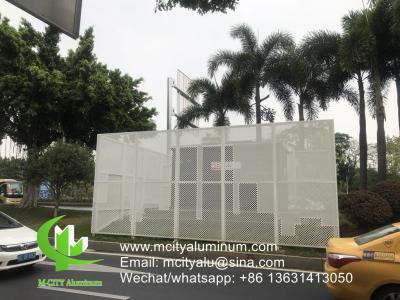 中国 建物の天井の粉の上塗を施してある穴があいた金属板の耐久財の外壁のカバー 販売のため