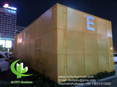 China M-City Aluminum cladding metal punched sheet with perforation holes exterior application for sale